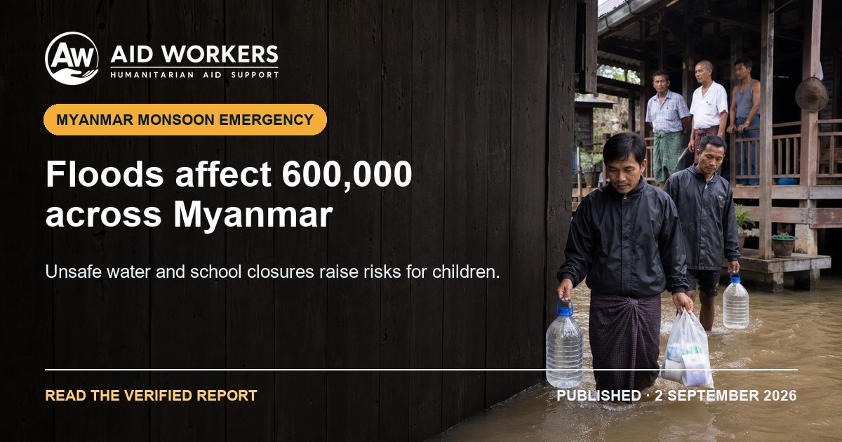 Floods Affect 600000 Across Myanmar Aid News